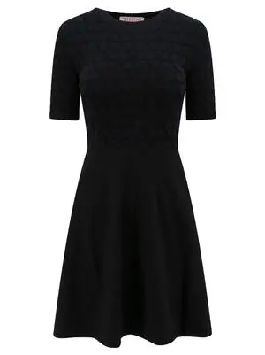 Valentino Garavani Toile Iconographe Motif Midi Dress - Black