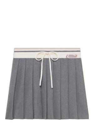 Casablanca Pleated Knit Tennis Skirt - No