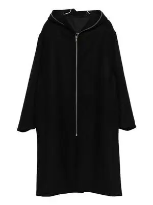 Rick Owens Rick Owens Zip-Up Hooded Raincoat Black