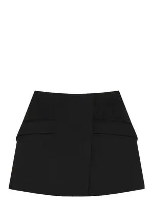 Givenchy Mini Skirt In Wool - Black