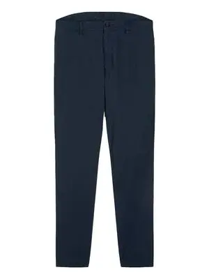 Aspesi Straight-leg Drawstring Chino Trousers - Navy Blue