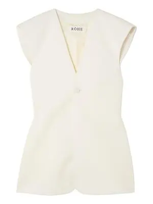 RÓHE Wool Gilet - Ivory