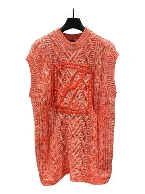We11Done Sleeveless Knitted Vest - Pink
