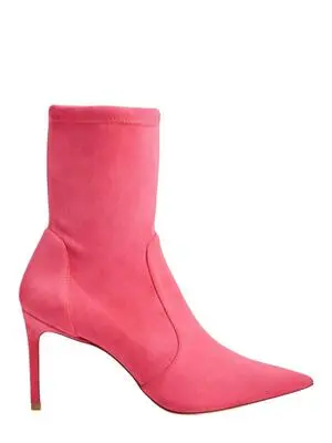 STUART WEITZMAN Pointed-toe High-ankle Boots - Red