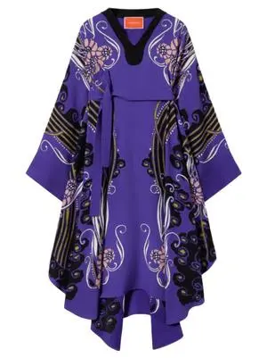 La DoubleJ Karis Printed Kaftan Dress - Blue