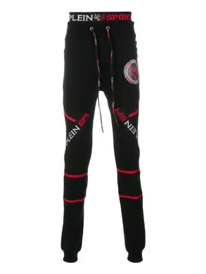 Philipp Plein Logo Casual Pants - Black