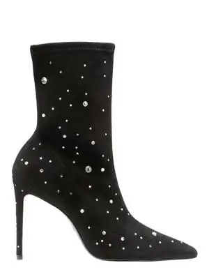 STUART WEITZMAN Stuart Weitzman Cosmic Embellished Pointed-Toe Boots Black
