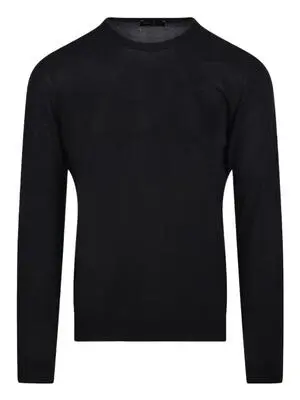 ROBERTO COLLINA Roberto Collina Long Sleeve Round Neck Sweater Nero