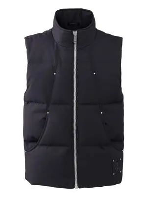 Moose Knuckles Down Vest With Standing Neck - Black