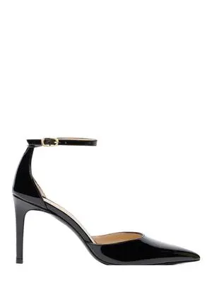 STUART WEITZMAN Power Strap 85 Stiletto Heels - Black