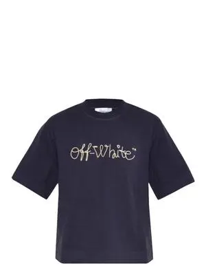 Off-White Crewneck Short-sleeved T-shirt - Black