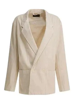LEMAIRE Double-breasted Blazer - Beige