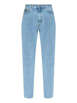 Gcds High-waist Straight-leg Jeans - Blue