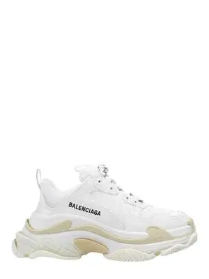 Balenciaga Triple S Lace-up Sneakers - White