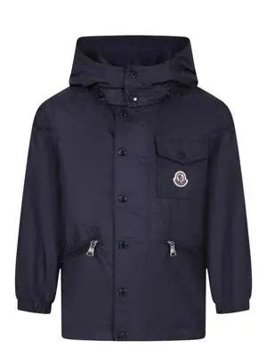 Moncler Lusala Hooded Rain Jacket - Midnight Blue