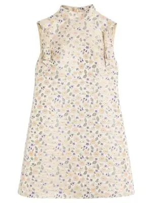 VALENTINO Valentino Floral Jacquard Mini Dress