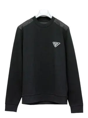 Prada Long Sleeve Crewneck Sweater - Black