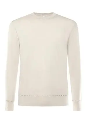 Eleventy Stitch-detailed Crewneck Knitted Jumper - No
