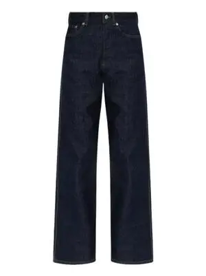 Dries Van Noten Straight Leg Jeans With Belt Loops - Black