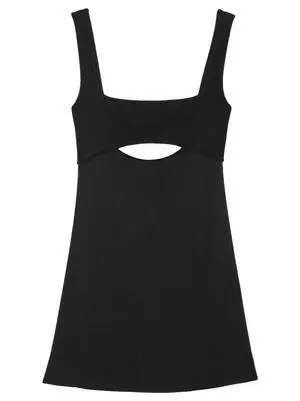 Saint Laurent Cut-out Mini Dress - Black