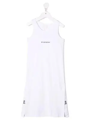 Givenchy Sleeveless Logo Dress - White
