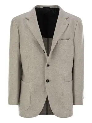 Kiton Single-breasted Tailored Blazer - Gray