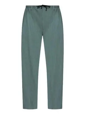 Dries Van Noten Elastic Waist Trousers - Green