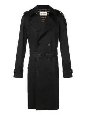 Saint Laurent Classic Trench Coat - Black