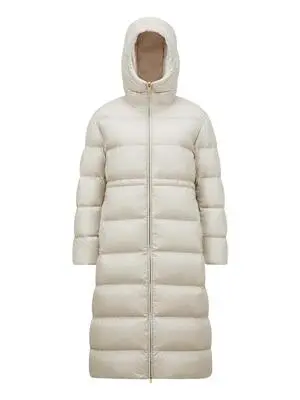 Moncler Moncler Boulogne Zip-Up Padded Jacket Beige