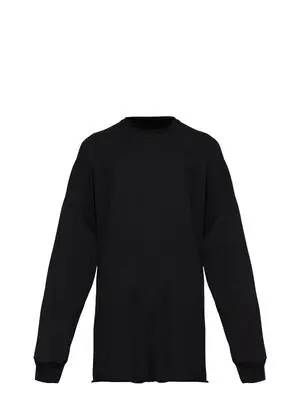 Rick Owens Oversized Crewneck Sweatshirt - Black