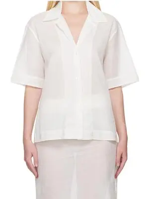 RÓHE Róhe Semi-Sheer Organza Embroidered Shirt