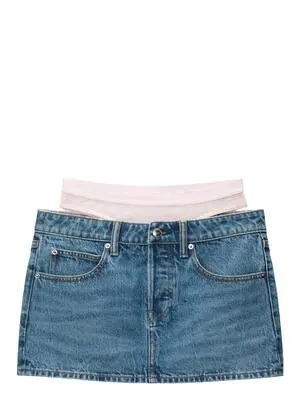 Alexander Wang Layered Mini Skirt - Indigo