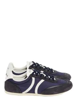 Celine Jogger Low Lace-up Sneakers In Nylon, Suede Calfskin, And Calfskin - Black