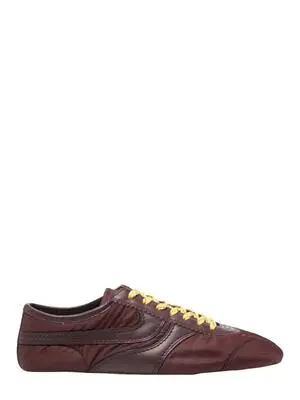 Dries Van Noten Round Toe Lace-up Sneakers - Red