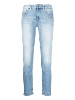 DONDUP Slim Fit Cropped Jeans - Blue