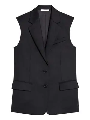 Helmut Lang Single-breasted Tailored Gilet - Black