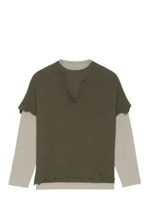 Givenchy Wool Sweater With Layered Effect - Brown