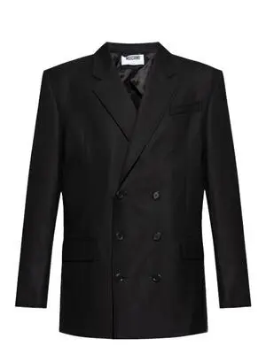 Moschino Long Sleeve Blazer - Black