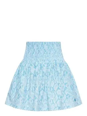Kenzo Wide Elasticated-band Skirt - Blue