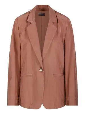 FORTE_FORTE Boxy Jacket - Brown