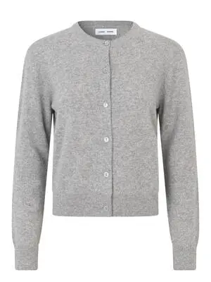 SAMSOE SAMSOE Long-sleeved Knitted Cardigan - Gray