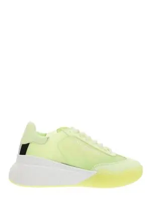 Stella McCartney Stella McCartney Low-Top Sneakers With Contrast Heel Yellow