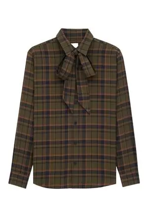 SAINT LAURENT Saint Laurent Cassandre Lavallière Shirt With Graphic Print