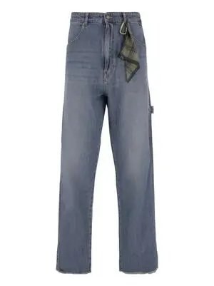 DARKPARK Multi-pocket Jeans With Belt Loops - Gray