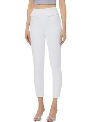 Elisabetta Franchi High-waist Slim Pants - Ivory