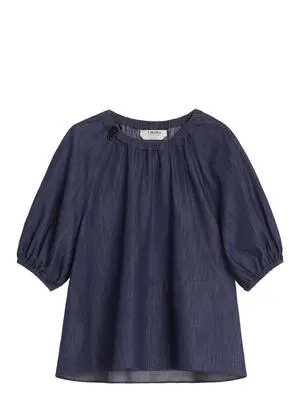 Max Mara Lightweight Denim Blouse - Night Blue