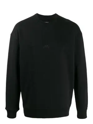 A-COLD-WALL* Logo-printed Round-neck Sweater - Black