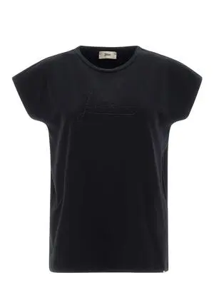 Herno Embellished Crewneck T-shirt - Black
