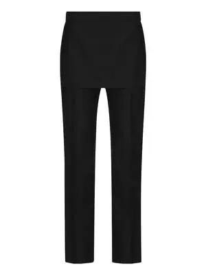 Givenchy Skirt Detail Trousers - Black