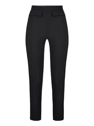 Elisabetta Franchi Stretch Cropped Trousers - Black